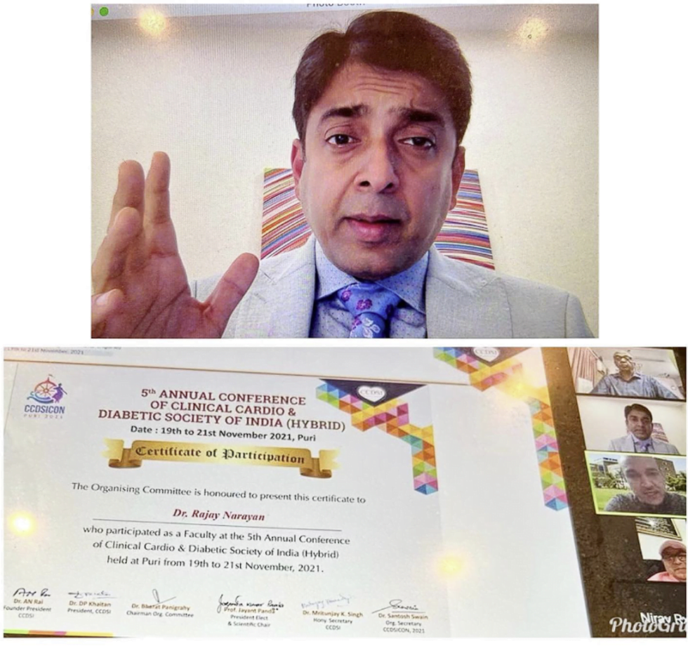 Dr. Narain speaking at Annual CCDSI Meet India on "Challenges in Cardio ...